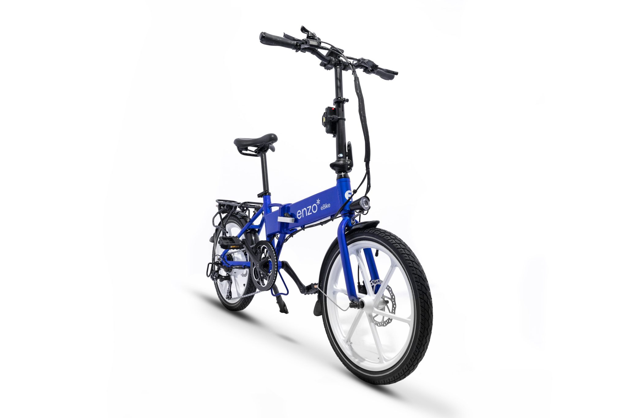Blue Folding Electric Bike – Enzo