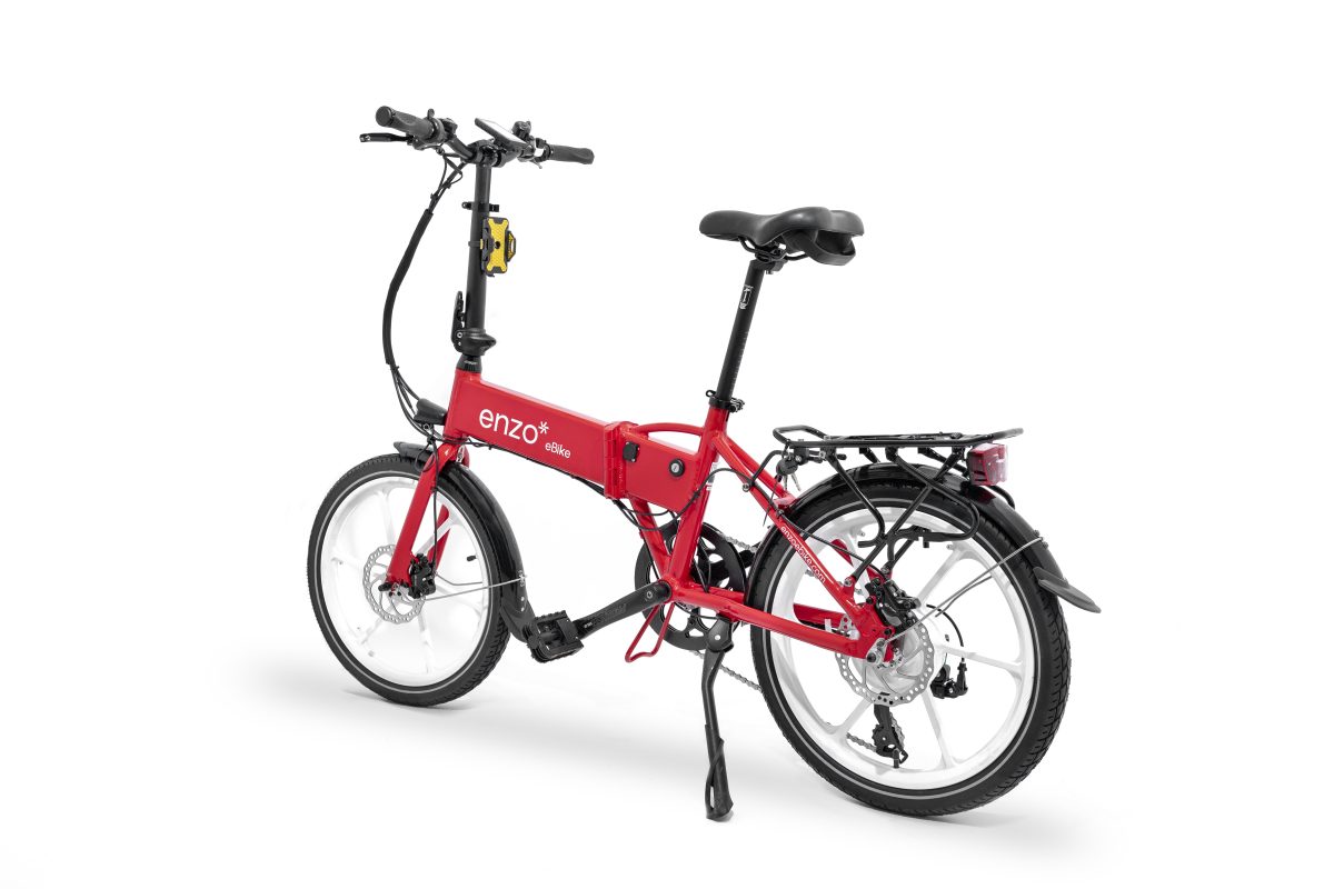 Red Folding Electric Bike – Enzo