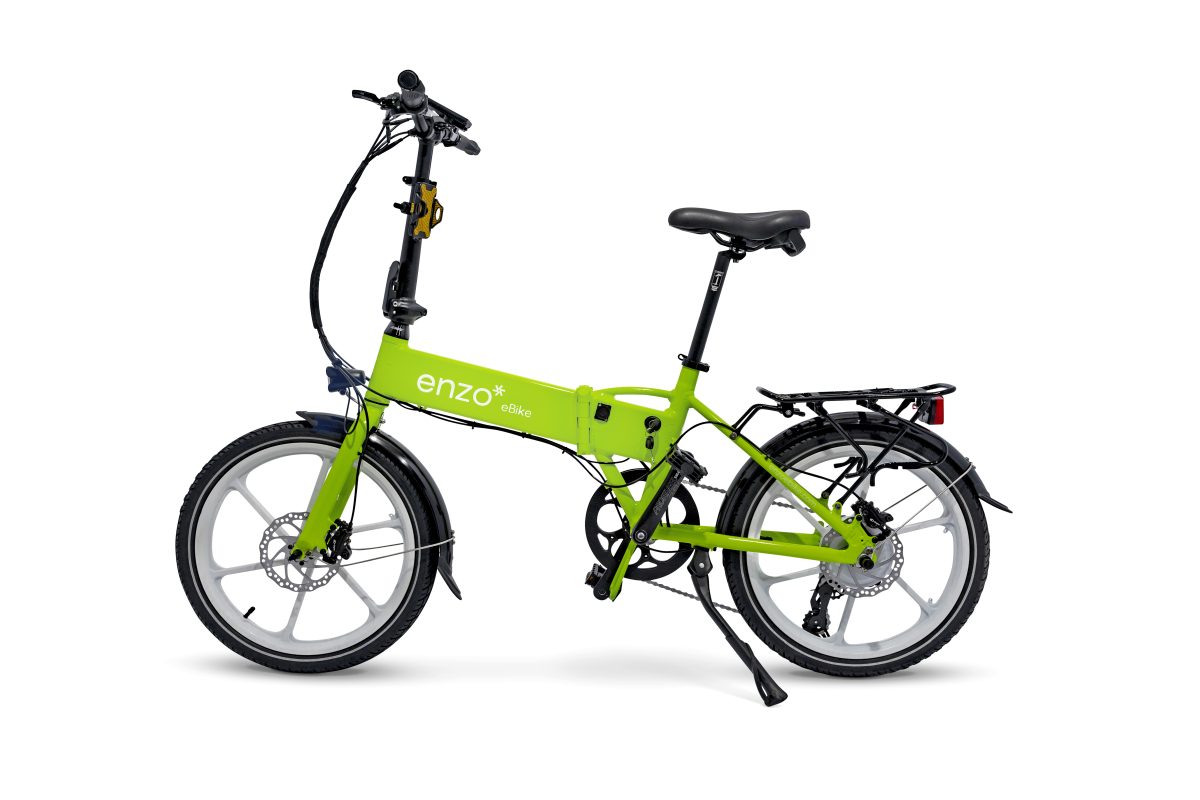 Neon Green Folding Electric Bike – Enzo