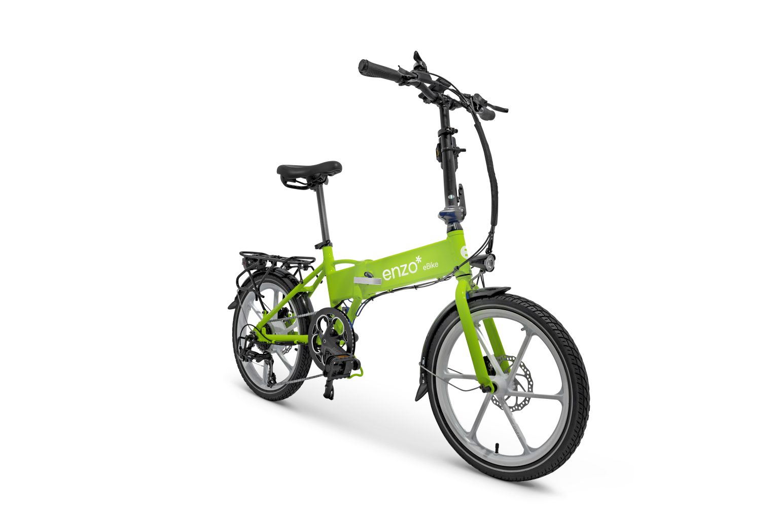 Neon Green Folding Electric Bike – Enzo