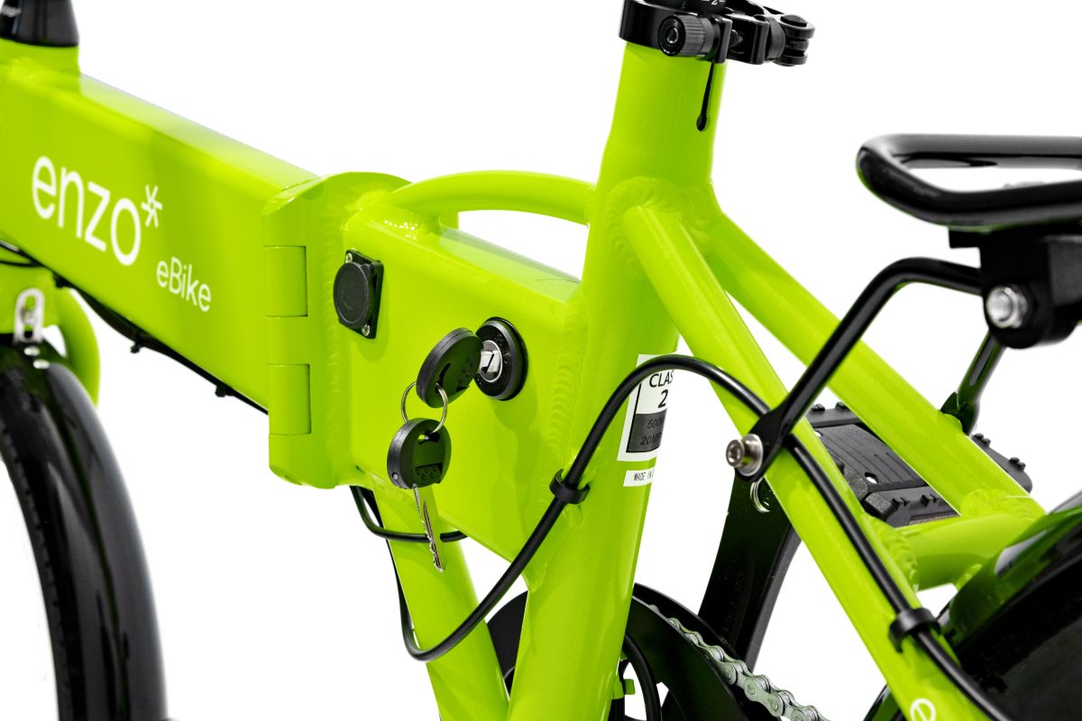 Neon Green Folding Electric Bike – Enzo